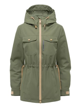 Marikoo Damen Parka &Uuml;bergangsjacke Sohaa mit Kapuze