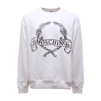 Moschino Herren, Sweatshirts & Hoodies, Wei&szlig;, MGr&ouml;&szlig;e