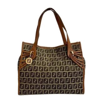 Fendi Pre-owned Canvas Handbag - - Pre-owned - Damen - Braun - ONE SIZE