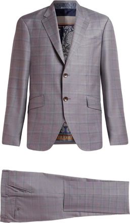 Etro Karierter Anzug - Grau