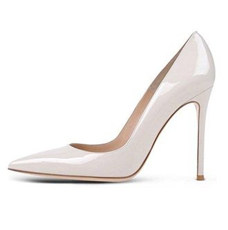 EDEFS Escarpins Femme - Sexy High Heel Shoe - Stiletto White Escarpin - Chaussures Talons Aiguilles 10 cm - Taille 38