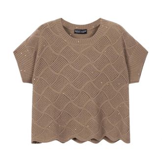Repeat 1762 Rundhals-Strick - - Knitwear - Damen - Braun - M