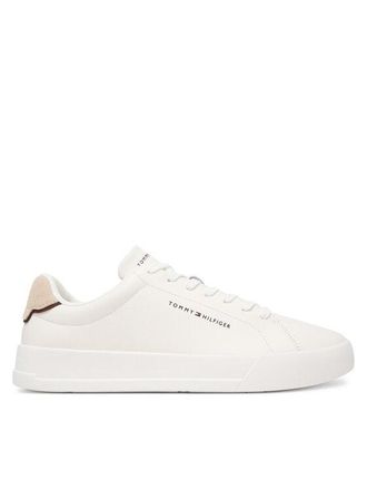 Tommy Hilfiger Sneakers Th Court Lth Detail Ess FM0FM05367 Wei&szlig;