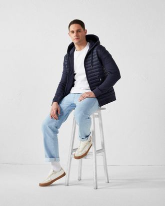 Jott Veste bi-mati&egrave;re &agrave; capuche Marine Gummy 2.0 - Taille XXL