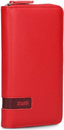 zwei große Damen Geldbörse M.Wallet MW2 Portemonnaie aus weichem Kunstleder, Geldbeutel mit umlaufendem Reißverschluss, 15 Kartenfächern, 2 Scheinfächern, 