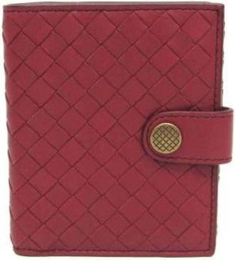 Bottega Veneta Portefeuille compact Pre-owned - Femme - Pre-owned - Rouge - Taille: ONE Size