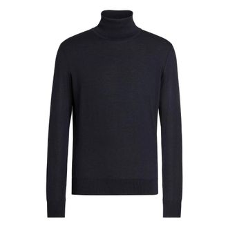 Ermenegildo Zegna Homme, Pulls, Bleu, Taille: 3XL Cashseta Turtleneck