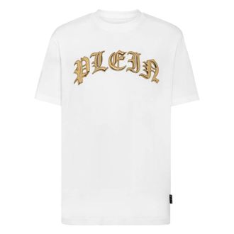 Philipp Plein Homme, Tops, Blanc, Taille: XL T-Chemises
