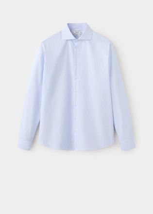 Mango Chemise de costume 100 % coton slim-fit bleu - Homme - XXL - MANGO MAN