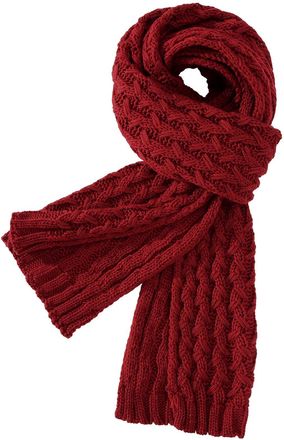 Heekpek Schal Damen Winter Lang Strickschal Frauen Pashminas Gestrickter Scarf, Weinrot