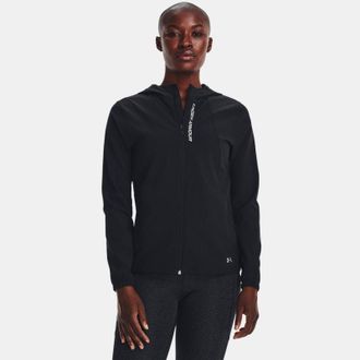 Under Armour OutRun the Storm Jacke für Damen Schwarz / Reflektierend / Reflektierend XS