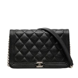 Chanel Pre-owned Wallet on Chain - Femme - Pre-owned - Noir - Taille: ONE Size