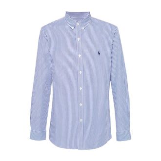 Polo Ralph Lauren Lang&auml;rmeliges Sporthemd - - Shirts - Herren - Blau - 2XL
