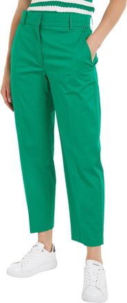 Tommy Hilfiger Damen Hose Chino Slim Fit, Grün (Olympic Green), 44