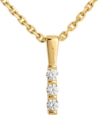 Edenly Anhänger Trilogie Talisman in Gelbgold - 3 Diamanten