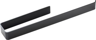 Vista Handtuchhalter Bad Schwarz Handtuchstange Edelstahl Gebürstet Wandmontage und Schrankmontage für Bad, Badezimmer und Küche, Handtuchhalter Küche 38 cm