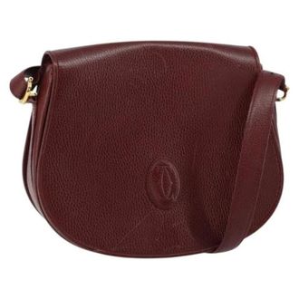 Cartier Sac bandouli&egrave;re en cuir Pre-owned - Femme - Pre-owned - Rouge - Taille: ONE Size