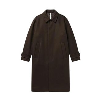 Hev&ograve; Trench - Homme - Manteaux - Brun - Taille: XL