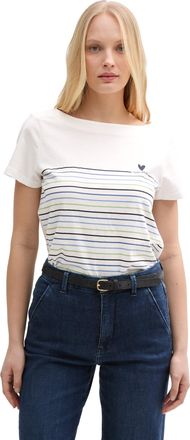 Tom Tailor Damen 1045544 T-Shirt, 10315 - Whisper White, XS EU