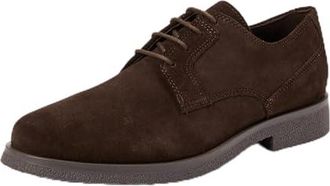 Geox Homme Uomo Claudio A Tissu Oxford, Café foncé, 46 EU