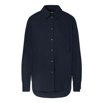 Peuterey Femme, Blouses et Chemises, Bleu, Taille: 40 FR Colletto classico Chiusura bottoni