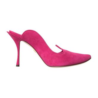 Dolce & Gabbana Rosa Wildleder Slingback Mules - - Shoes - Damen - Rosa - 39 EU