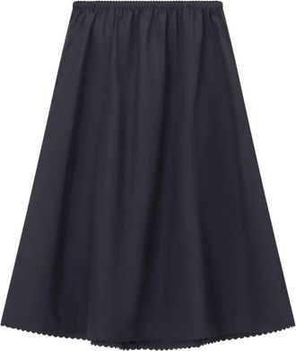 Vince Femme, Jupes, Bleu, Taille: 38 FR Midi Skirts