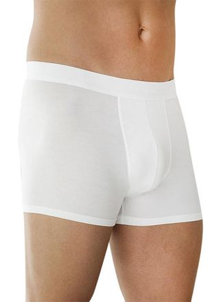 Zimmerli Herren Trunk wei&szlig; Viskose unifarben