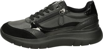 Geox Damen D PLUMMERY Sneaker, Black, 40 EU
