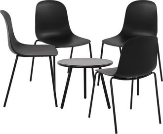 Clp 4er Sitzgruppe Berdin schwarz