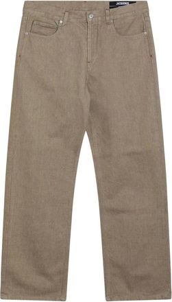 Jacquemus Homme, Jeans, Beige, Taille: W34 Le De-N&icirc;mes Droit Jeans