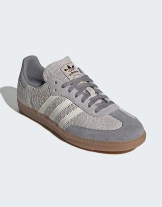 adidas Originals Samba OG - Chaussures - Noir/blanc cass&eacute;/caoutchouc-Gris