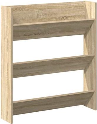 vidaXL Armoire à Chaussures Murale, Étagère à Chaussures Suspendue, Meuble de Rangement Salon Entrée, Scandinave, Chêne Sonoma Bois dIngénierie