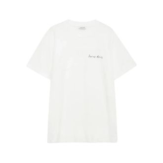 Anine Bing Femme, Tops, Blanc, Taille: 40 FR T-shirt Manches Courtes Walker Lyrics