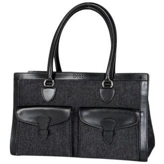 Dior Pre-owned Vintage Denim Tote Bag - - Pre-owned - Damen - Schwarzk - ONE SIZE