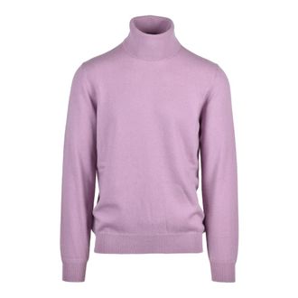 Alpha Studio Dolcevita Kaschmir-Strick - - Knitwear - Herren - Rosa - XL