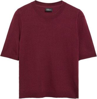 s.Oliver Black Label Strickpullover Halbarm, mit Rundhals