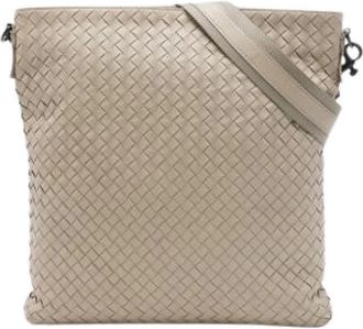 Bottega Veneta Pre-owned Woven Leather Crossbody Bag - - Pre-owned - Damen - Beige - ONE SIZE