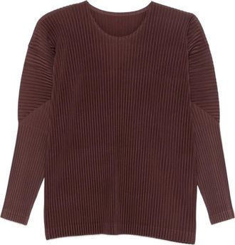 Issey Miyake Homme, Tops, Brun, Taille: L Long Sleeve Top