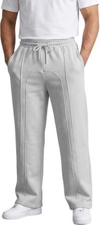 Generic Pantalon de sport baggy pour homme, couleur unie, pantalon de loisirs, respirant, confortable, taille &eacute;lastique avec cordon de serrage, pantalon d&eacute;con