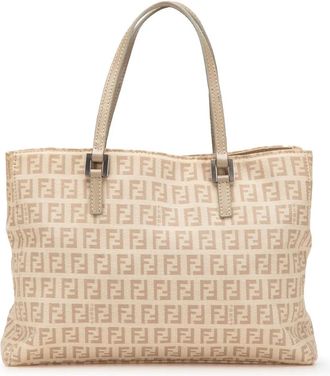 Fendi Shopper - Zucchino Canvas Tote - Gr. unisize - in Braun - f&uuml;r Damen