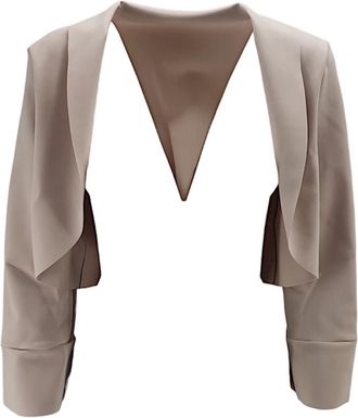La Petite Robe Di Chiara Boni Femme, Vestes, Beige, Taille: 38 FR Bol&eacute;ro en jersey