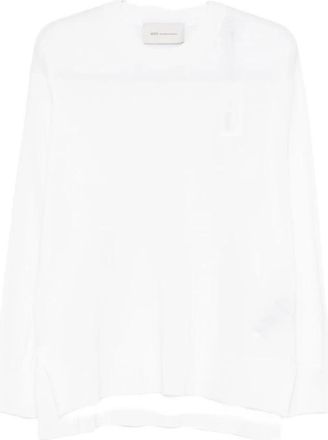 Ami Femme, Pulls, Blanc, Taille: 40 FR Ami Paris Sweaters White