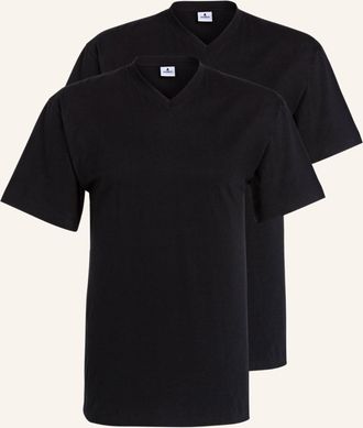 Ragman Ragman 2er-Pack V-Shirts schwarz