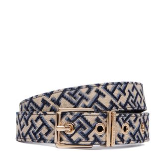 Tommy Hilfiger G&uuml;rtel Tommy Hilfiger Th Square 2.5 Jacquard AW0AW18894 Beige