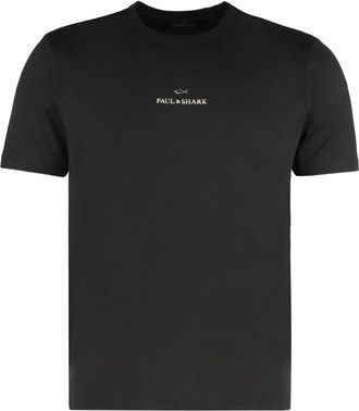 Paul & Shark Crew-neck Logo T-shirt