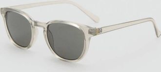 Mango Lunettes de soleil monture ronde gris - Homme - Taille unique - MANGO MAN