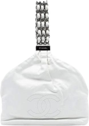 Chanel Sac &agrave; main Rock and Chain Pre-owned - Femme - Pre-owned - Blanc - Taille: ONE Size