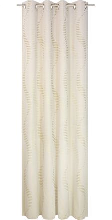 Wirth Fertigschal Lupara mit &Ouml;sen, Polyester, Beige, 180 x 132 cm
