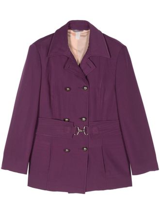 Versace blazer à boutonnière croisée (années 2000) - Violet